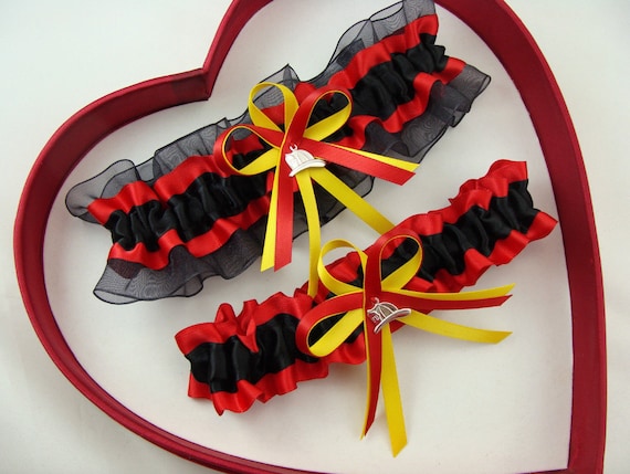 New Black Red Yellow Firefighter Fire Man Wedding Garter Prom | Etsy
