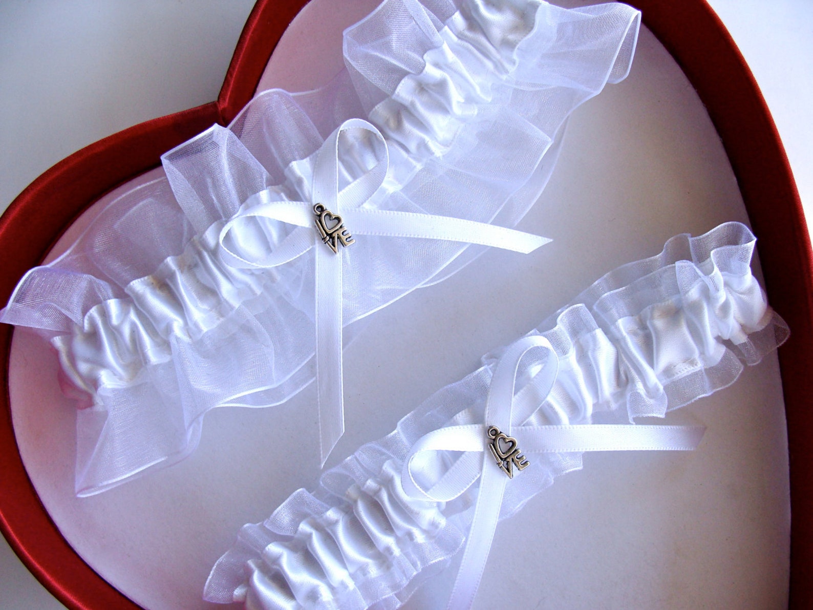 New White Bridal Wedding Garters Prom Dance Homecoming Garter ...