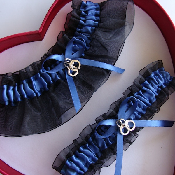 Navy Blue Garter - Etsy