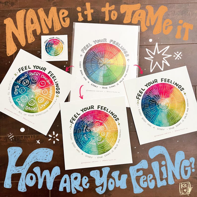 DIGITAL DOWNLOAD: Feelings Wheels 2.0, Social Emotional Learning ...