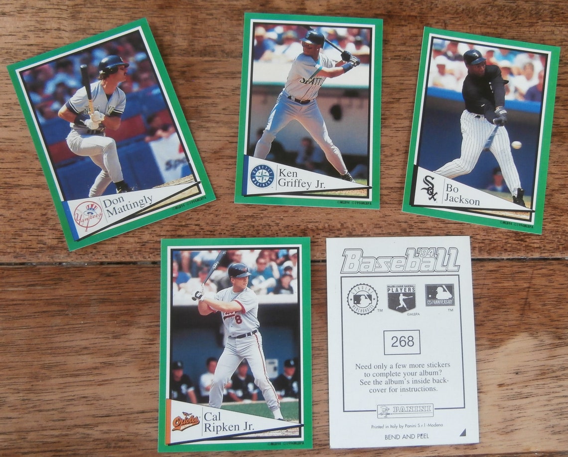 1994 Panini Baseball Sticker Complete Set Plus Album 268 Loose MINT ...