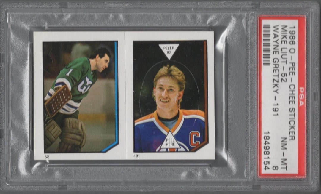 1986 O-pee-chee Sticker #191 Wayne Gretzky Edmonton Oilers Graded PSA ...