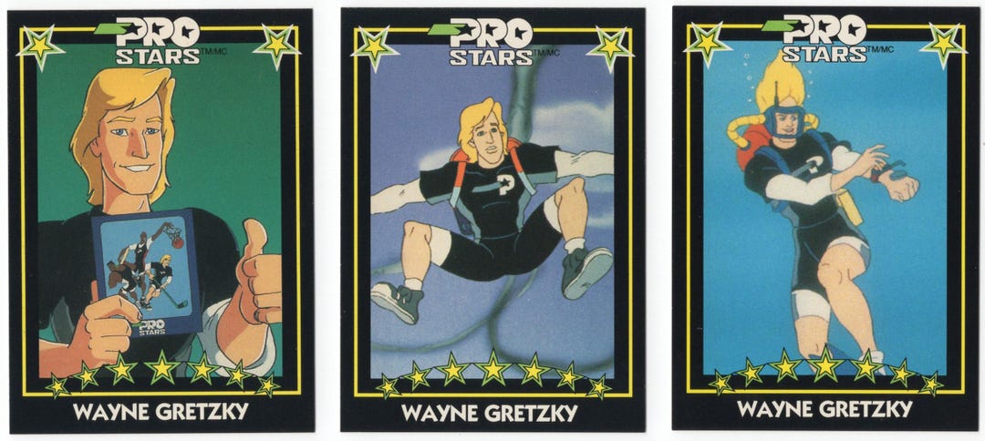 1991 Pro Stars Cereal Canada 3 Different Wayne Gretzky Cards Very ...