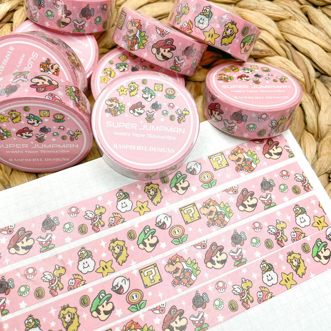 Washi Tape Super Jumpman Mario Brothers - Etsy