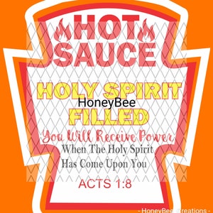 Hot Sauce Christian Condiment SVG/PNG - Etsy