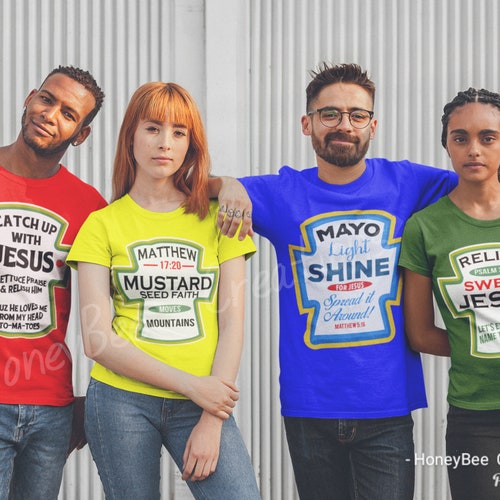 Christian Condiments Shirts catch up With Jesus. Faith of - Etsy