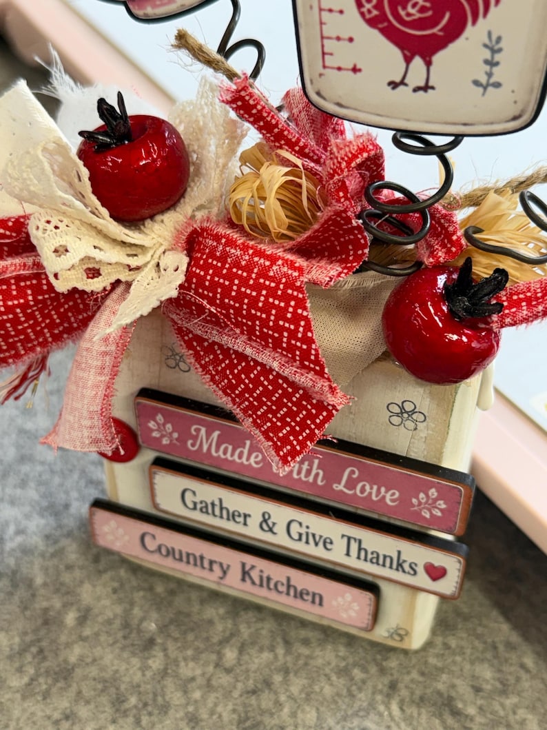 Red & Pink Baking Springy Thingy Sign, Premium Tier Tray Decor, Coffee ...