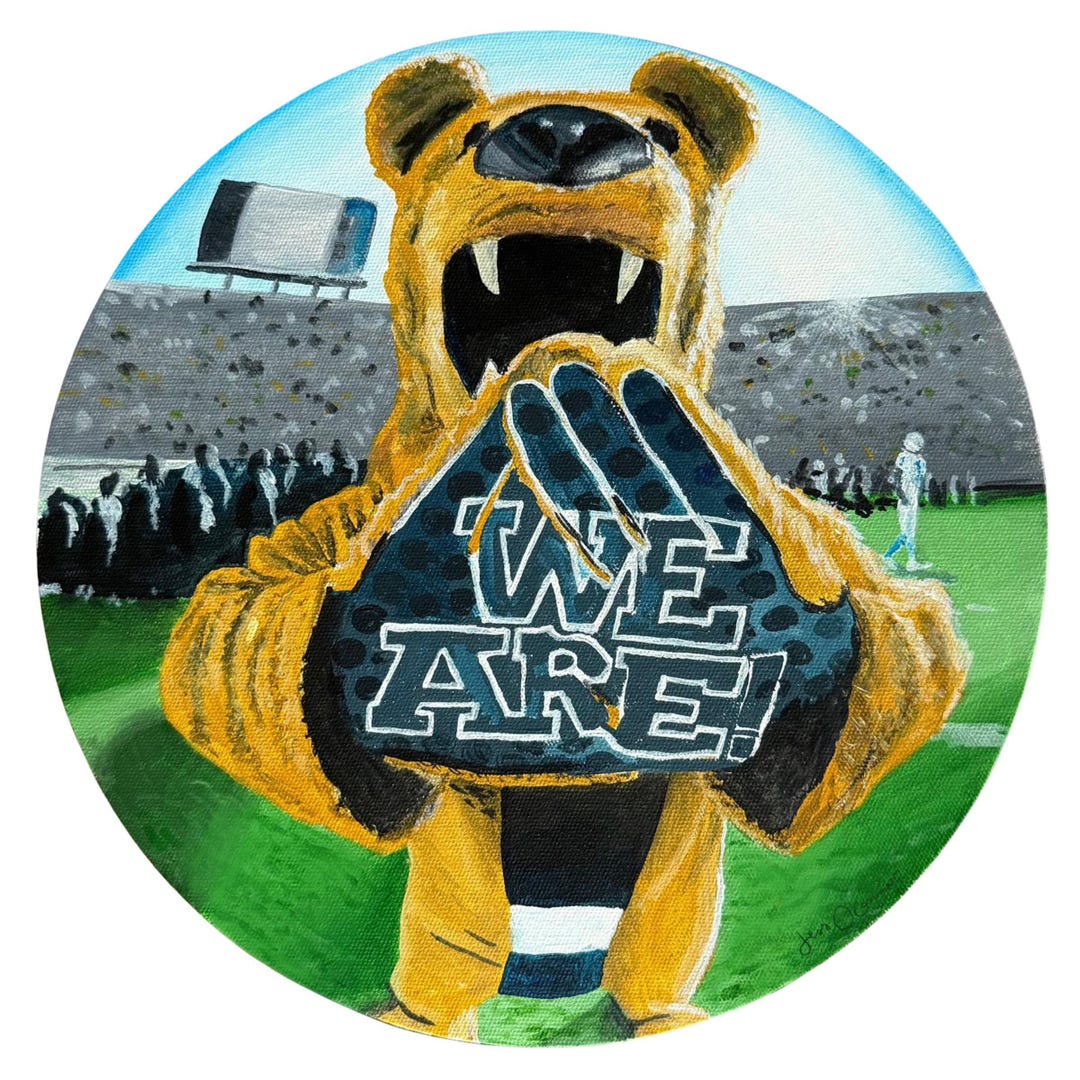 Circle Fisheye Nittany Lion "we Are" Penn State Print – Unique PSU Wall ...