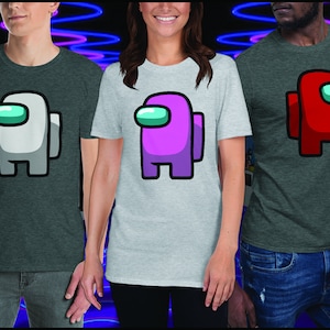 Among Us T-shirts, Halloween Group Costume Shirts. Impostor Crewmate ...