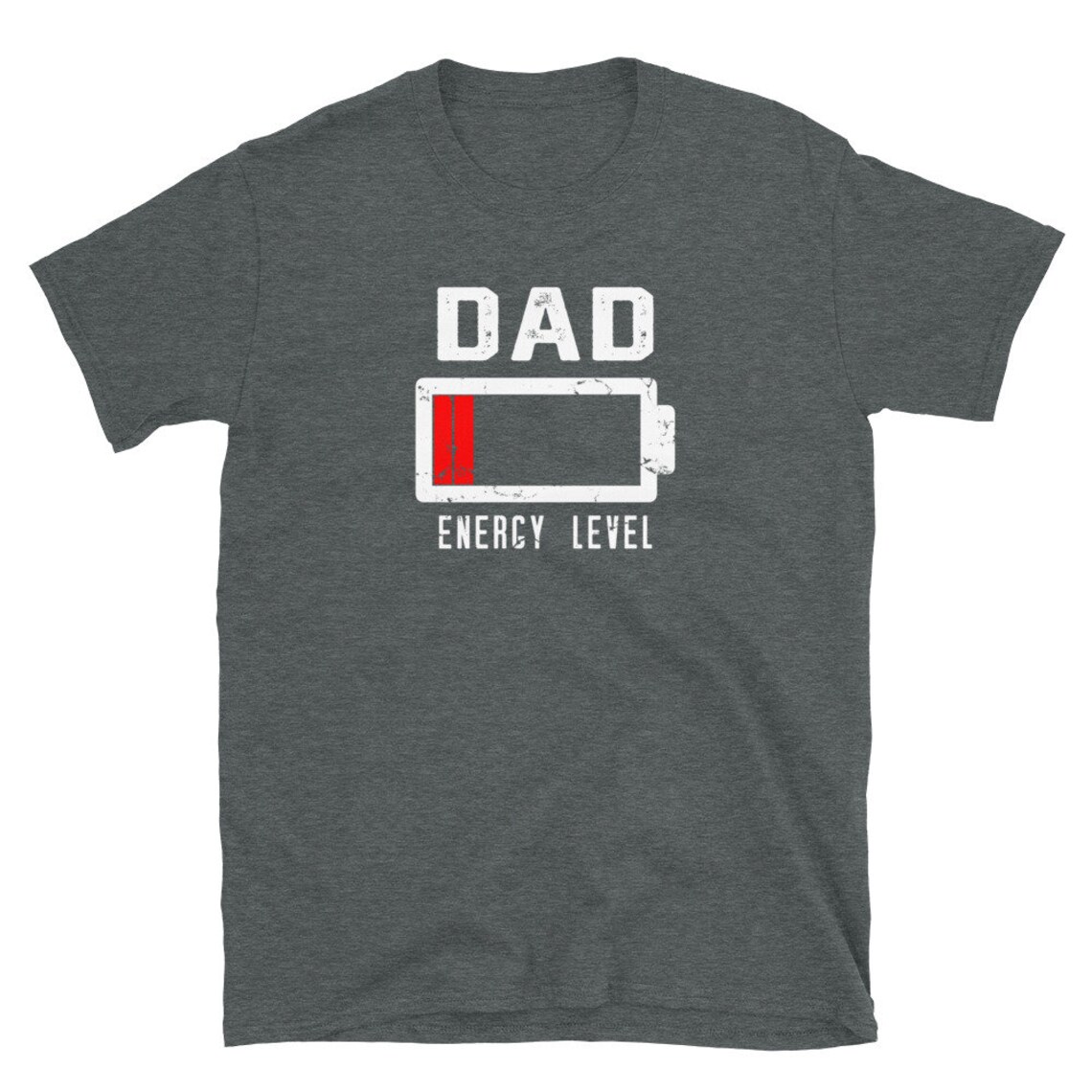 Funny Dad Energy Low Battery Men's T-shirt Father's - Etsy