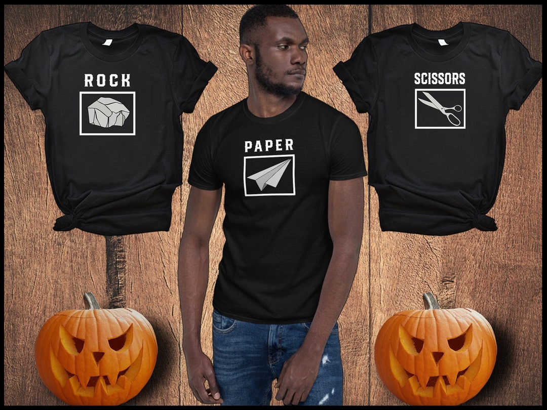 Rock Paper Scissors T-shirts, Matching Halloween Group Costume ...