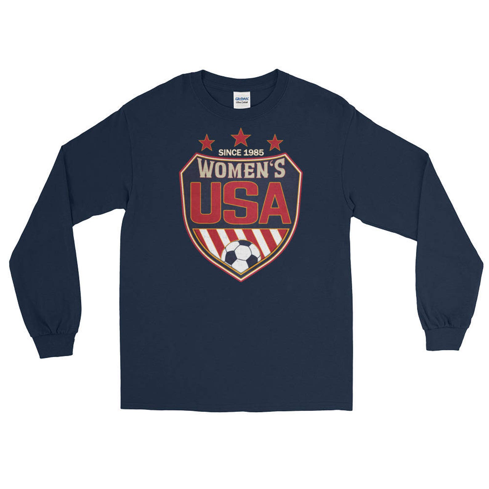 USA Women Shield Womens Soccer Long Sleeve Shirt to Support - Etsy