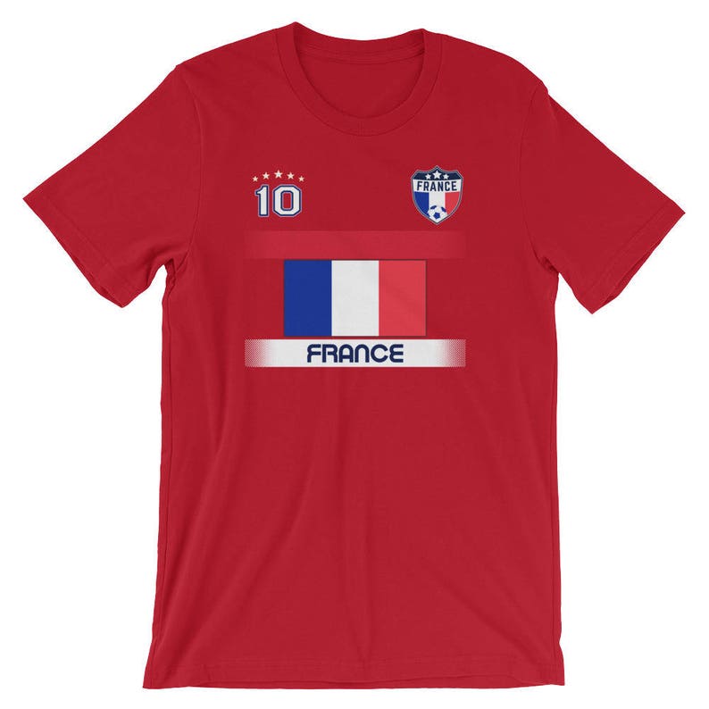 France Soccer Jersey With Flag / Original National Soccer Logo - Etsy