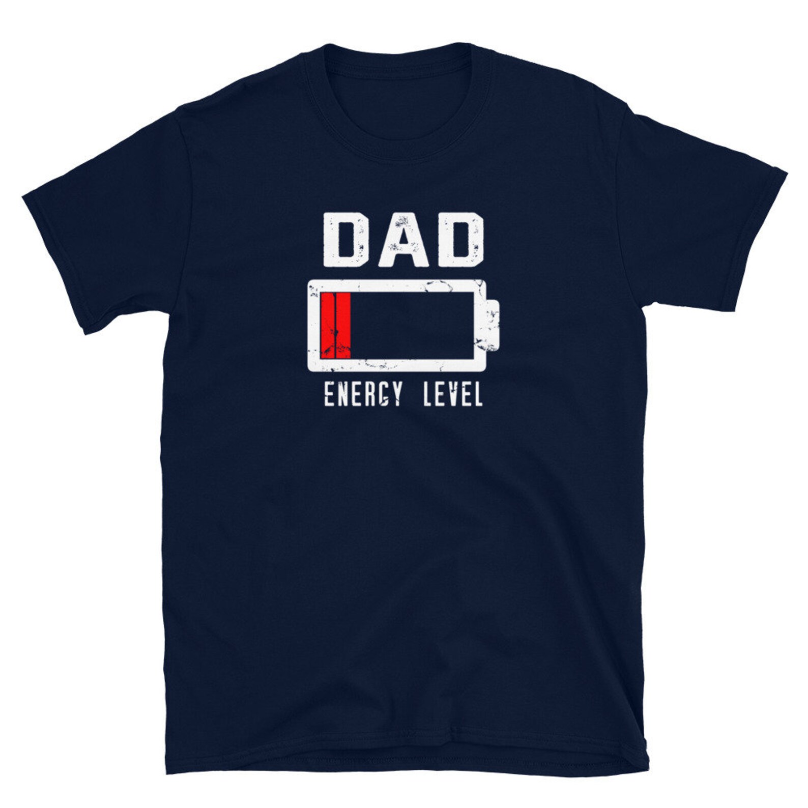 Funny Dad Energy Low Battery Men's T-shirt Father's - Etsy
