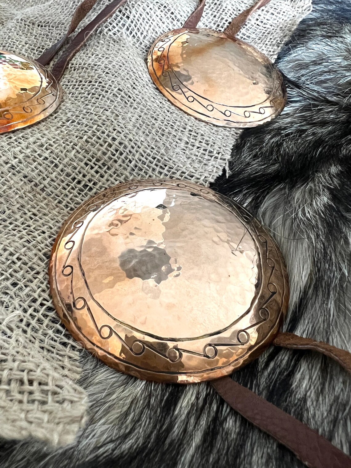 Shaman Copper Mirror With a Pattern, Toli, Panaptu, Kuzung - Etsy