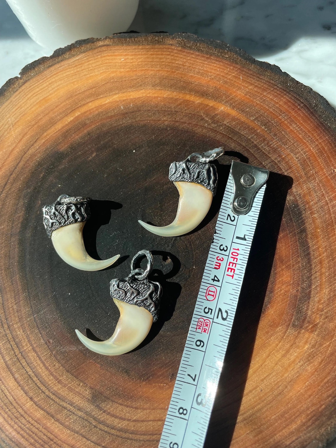 Real Lynx Claw Amulet Pendant With 925 Sterling Silver Cap - Etsy UK