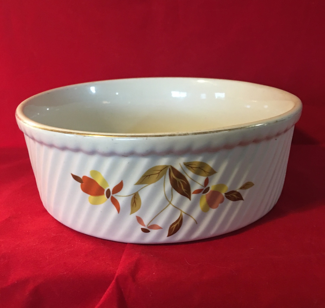 Vintage Halls Superior Quality Kitchenware Autumn Leaf Print 8 ...