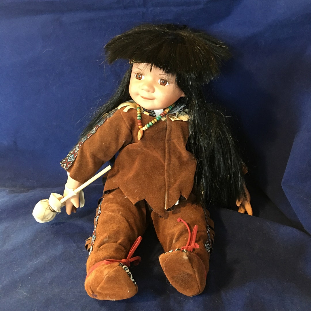 Cathay Collection Porcelain 8 Baby Boy Sitting Native - Etsy