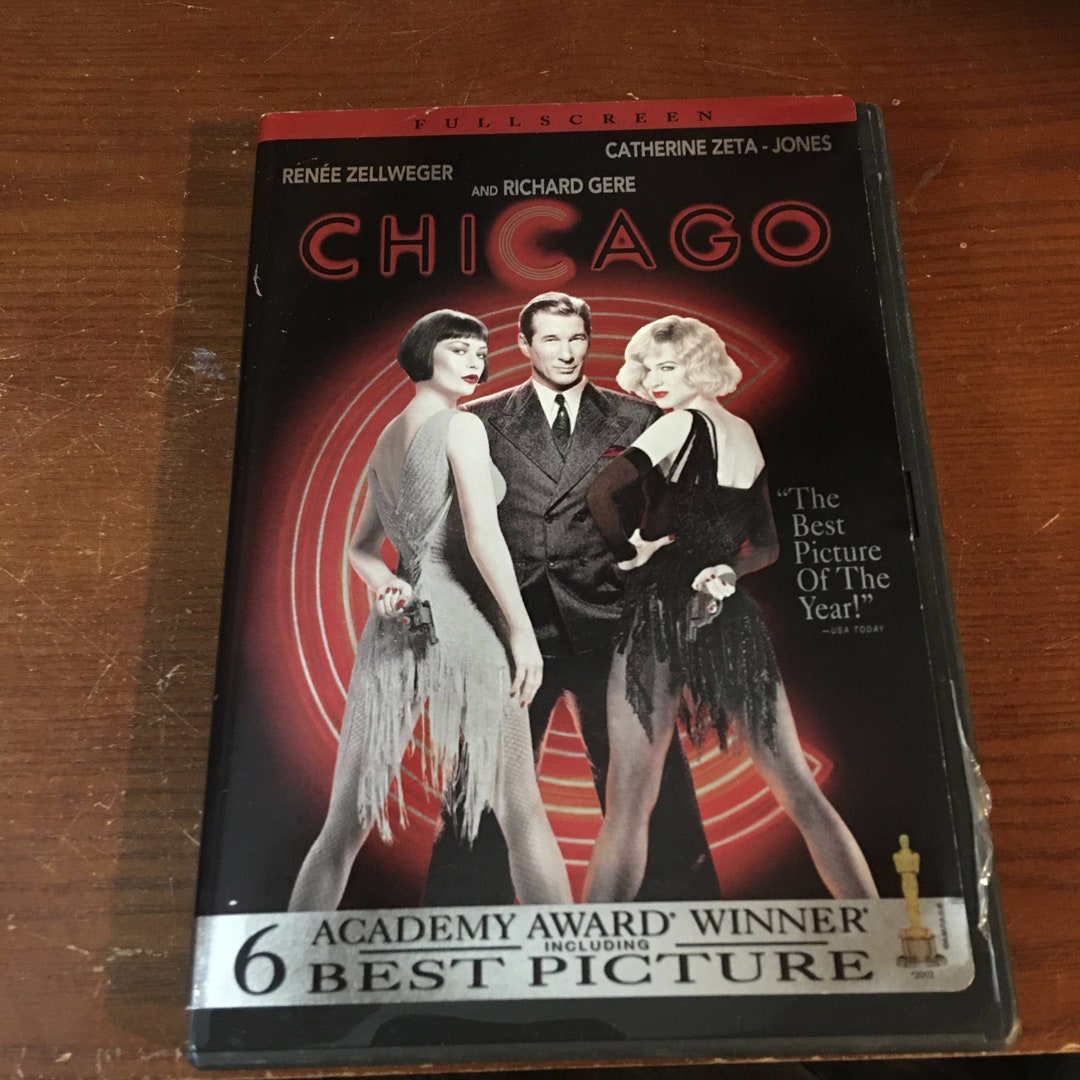 Chicago DVD Zellweger Gere Zeta-jones Full Screen - Etsy