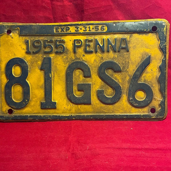 1955 License Plates - Etsy