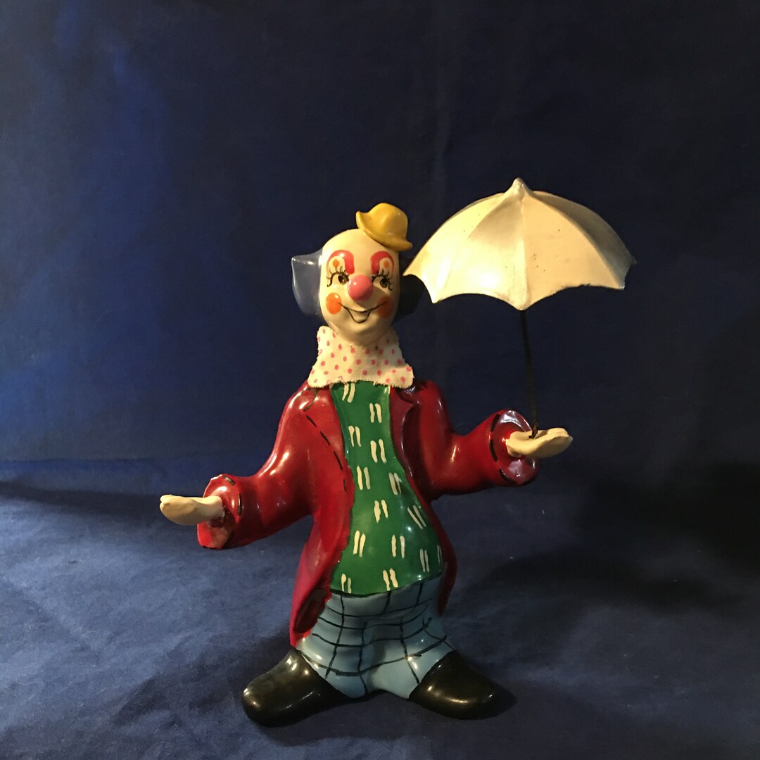 Vintage 7 Tall Plastic Clown Figurine by PTO Vallarta - Etsy