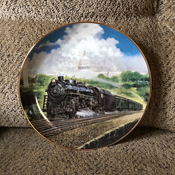 Train Plate - Etsy