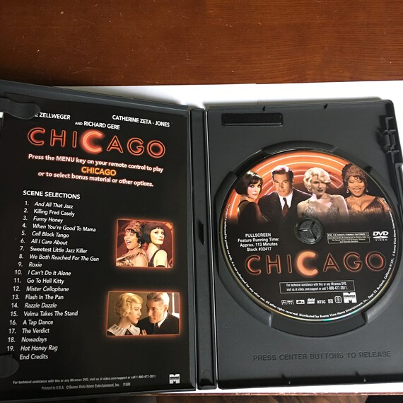 Chicago Gere Widescreen Dvd