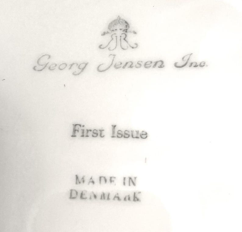 Georg Jensen Christmas Plate 1972: First Issue Doves Winter Scene - Etsy