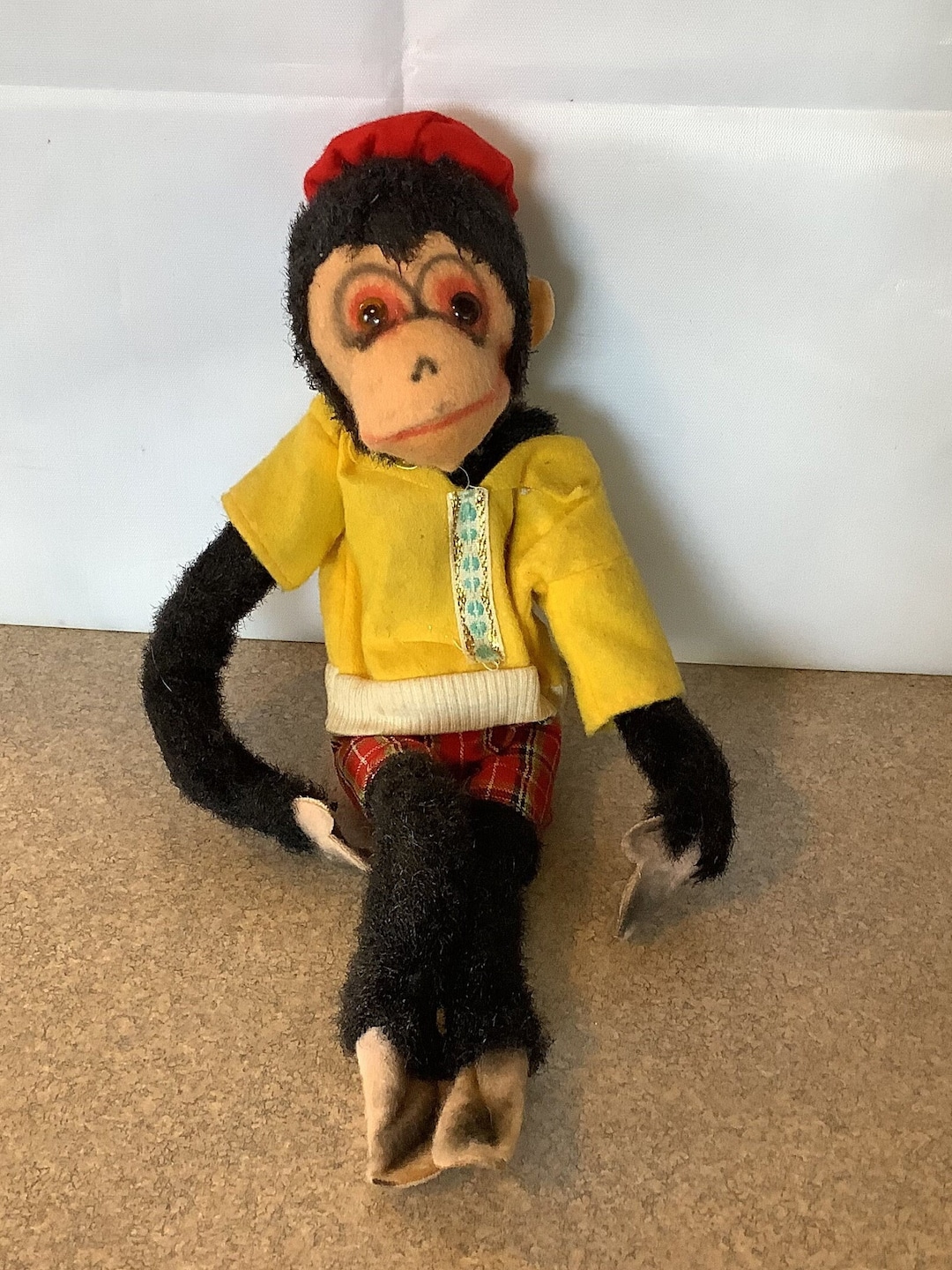 Vintage 11 Inch Tall Monkey Doll Move His Tail and His Head Moves - Etsy