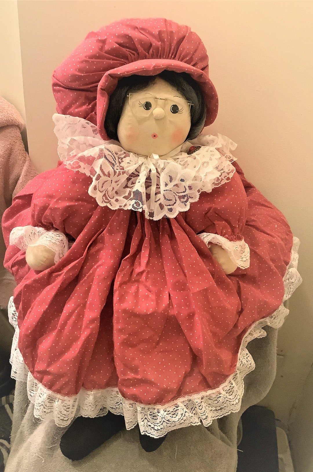 Vintage 28 Inch Hand Crafted Soft Granny Doll - Etsy