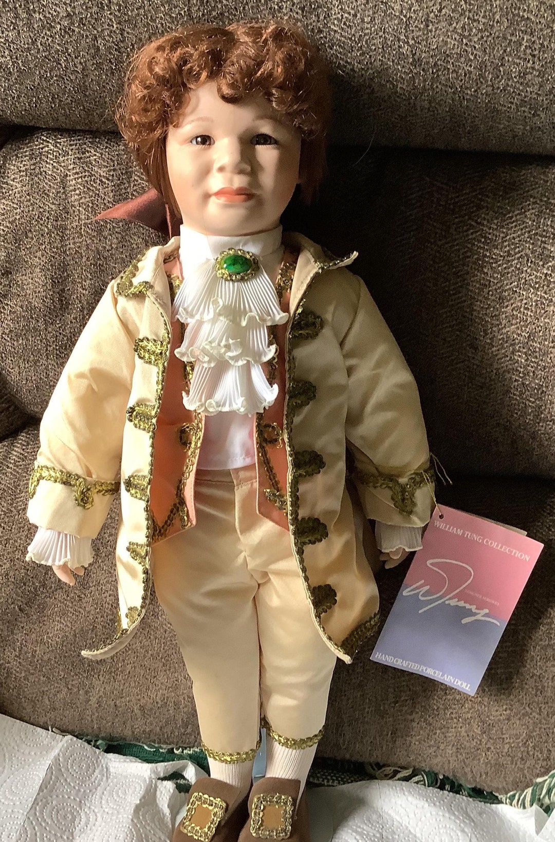 William Tung Designer Series Porcelain Doll Benjamin 20" 1993 New With ...