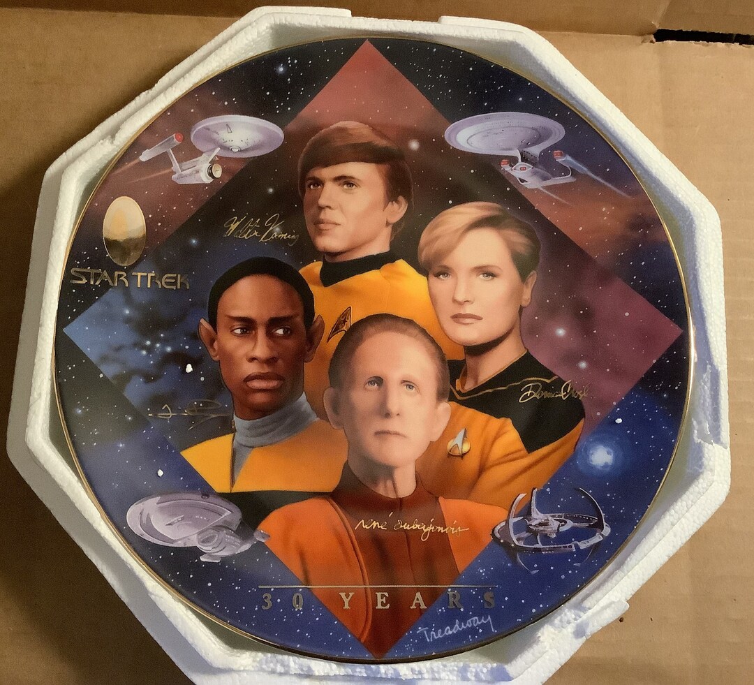 1997 Star Trek 30 Years Starfleet Security Plate the Hamilton ...