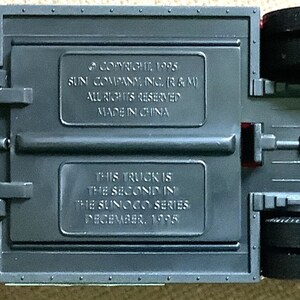 Vintage 1995 Sunoco Aerial Tower Fire Truck Collectors Edition 1/35 ...