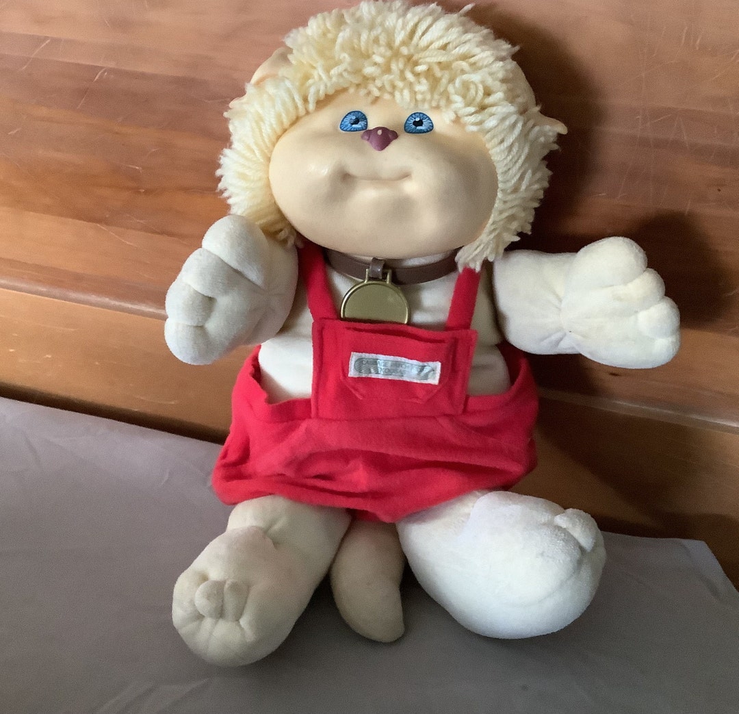 Vintage 1985 Cabbage Patch Kids Koosas Dolll Xavier Roberts With Blue ...