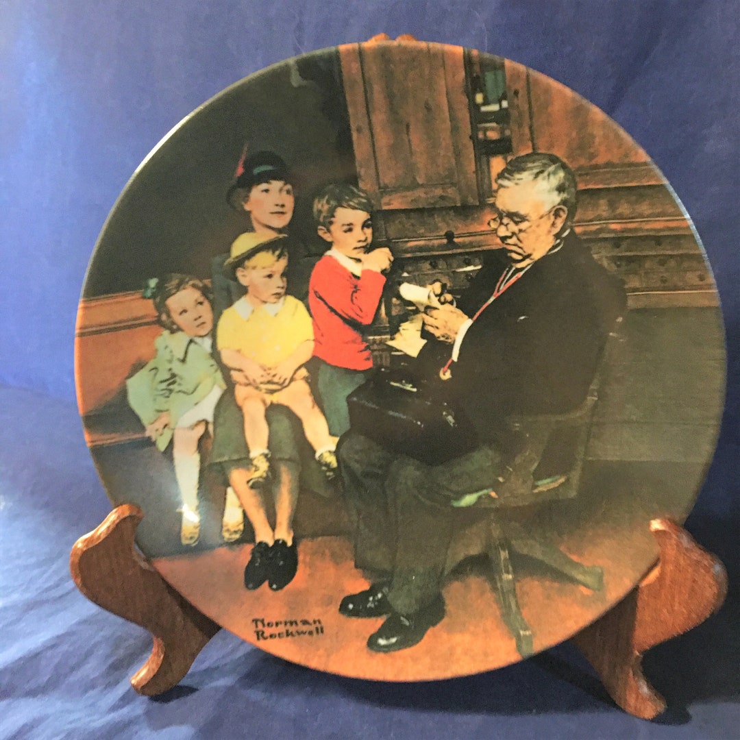 Vintage 1992 Knowles "the Family Doctor" by Norman Rockwell Collector ...