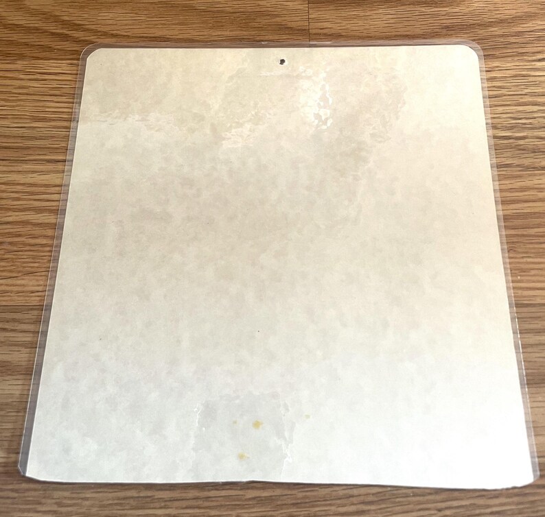Vintage 8 "x 8 " Laminated Poem " No Regrets " Religous Ispirational ...