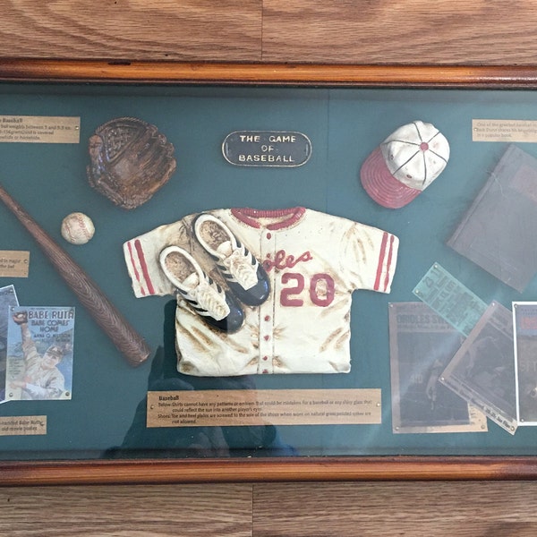 Baseball Shadow Box - Etsy