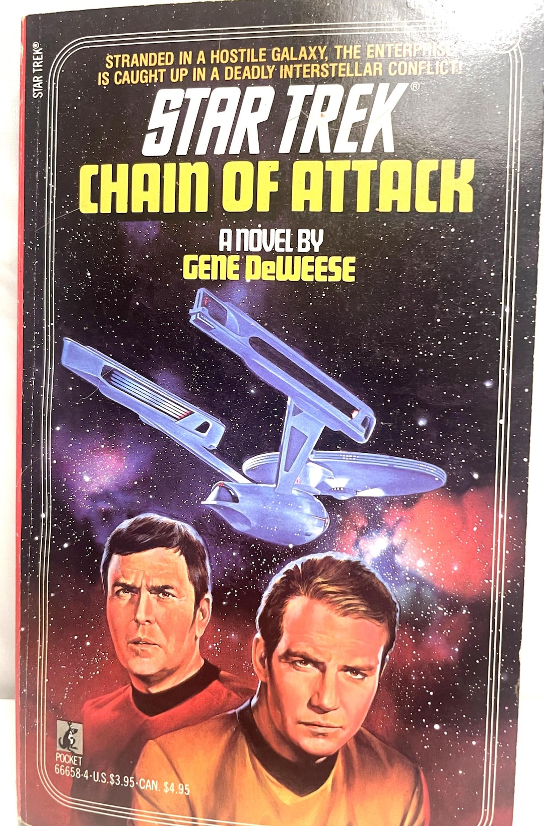 Star Trek Chain of Attack by Gene Deweese 1987 PB Pocket Books PB - Etsy