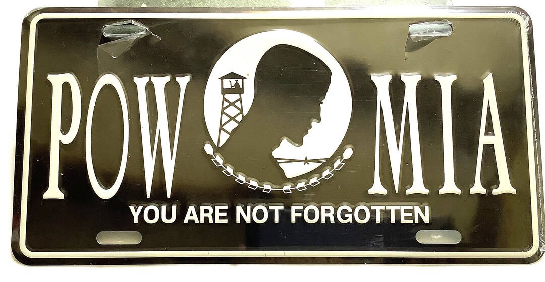 POW MIA You Are Not Forgotten Aluminum Metal Novelty Car License Plate ...