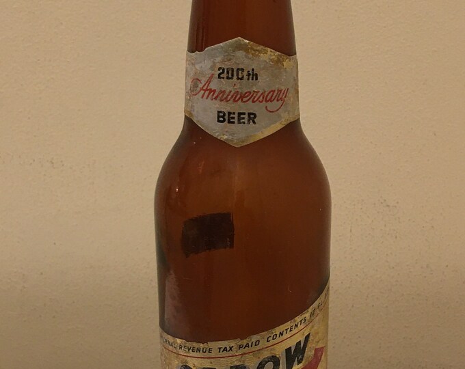 Vintage 40s Arrow Beer Lager Bottle Globe Brewing Baltimore Maryland ...