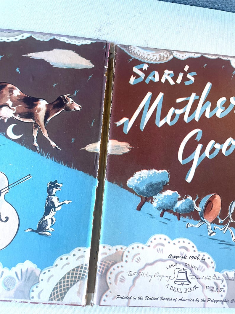Vintage 1949 Saris Mother Goose Book - Etsy