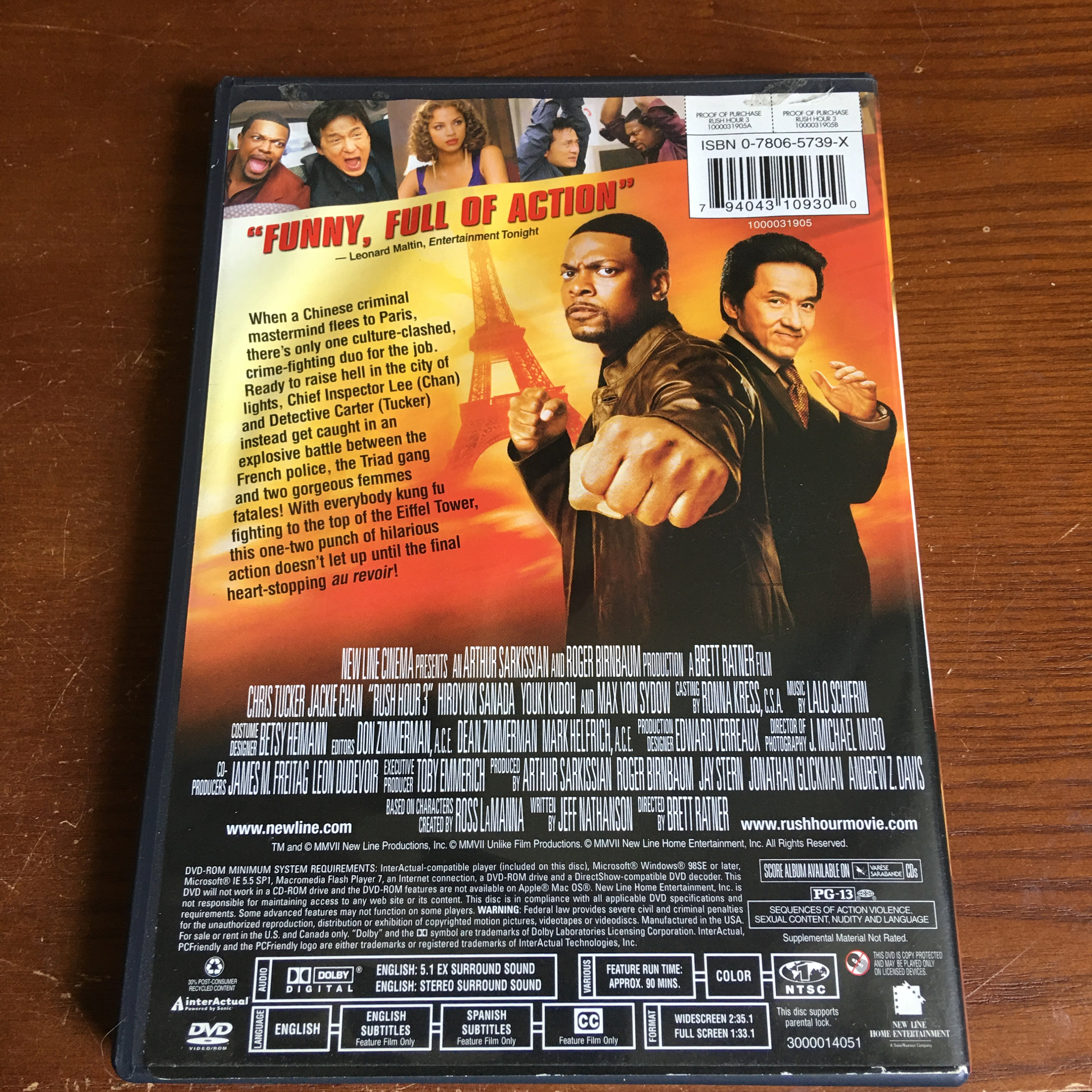 Rush Hour 3 Dvd