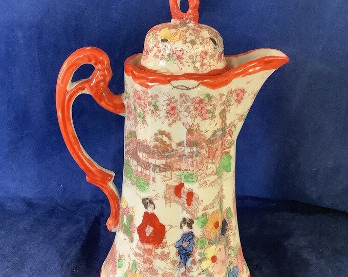 Vintage Japanese Kutani Porcelain Hand Painted Geisha Girl China ...