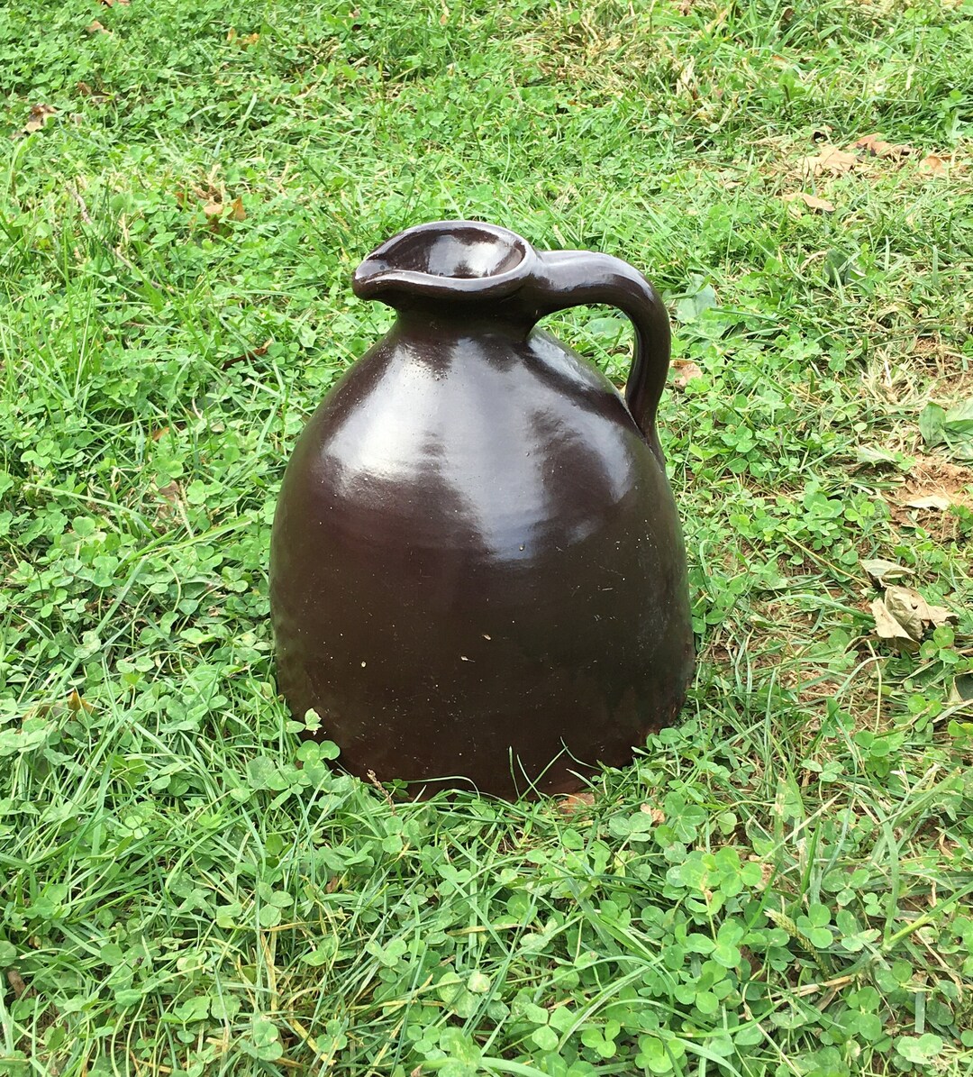 Antique Molasses / Sorghum Jug, Primitive Beehive Crock, 2 Gallon, Pour ...