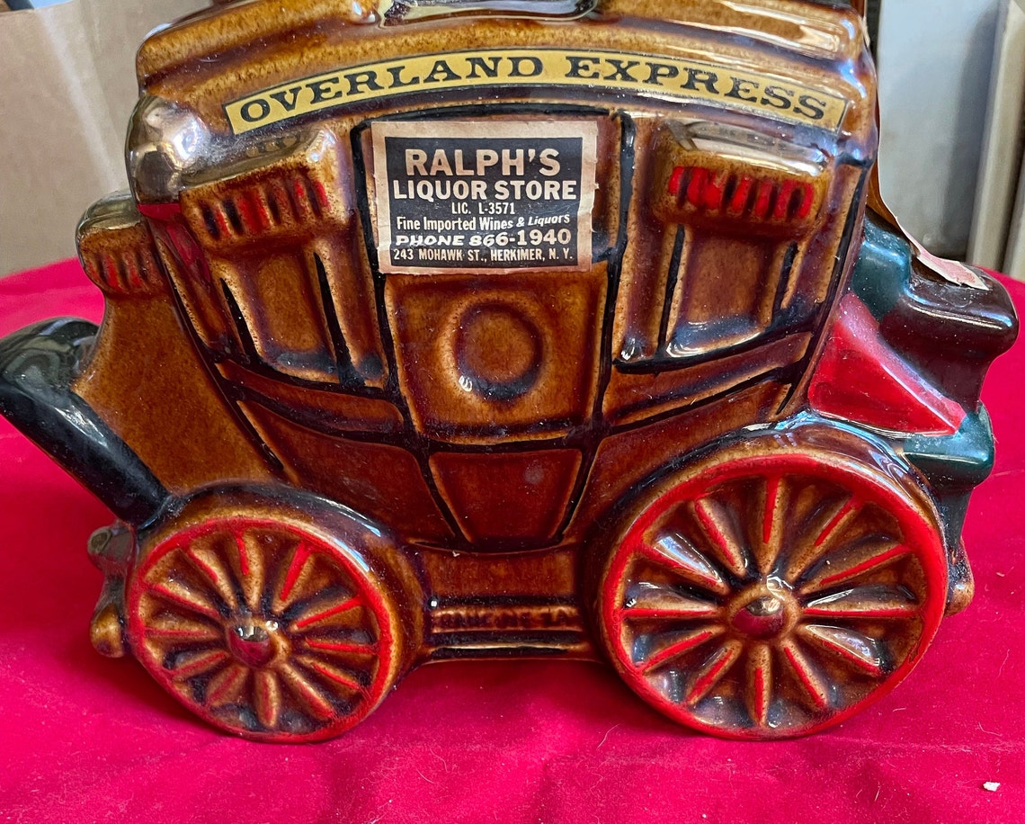 Vintage 1969 Ezra Brooks Overland Express Stagecoach Whiskey - Etsy