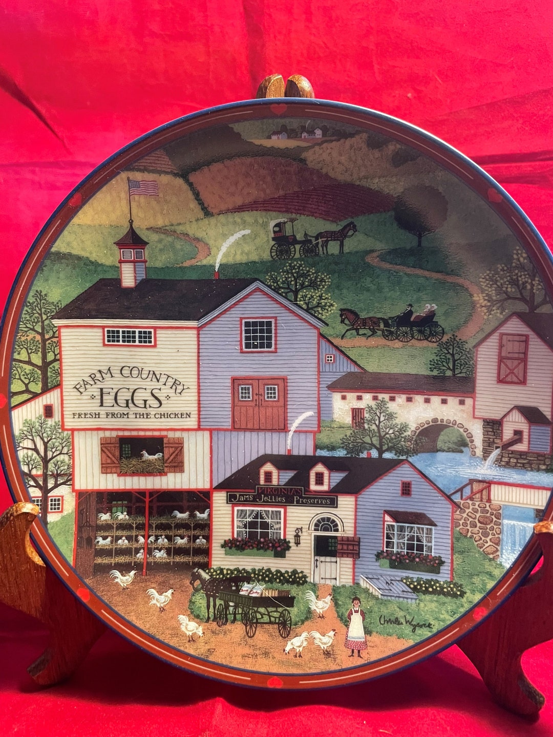 Vintage 1993 Charles Wysocki's Peppercricket Grove Virginia's Market ...