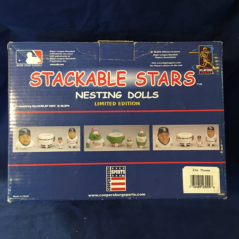 Vintage Jim Thome MLB Stackable Stars Nesting Dolls - Etsy