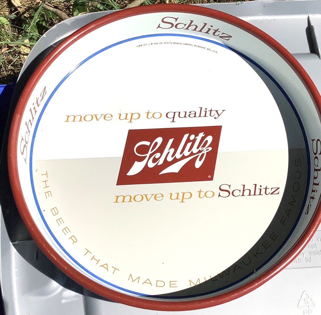 Vintage 1958 Schlitz Beer Tray Joseph Schlitz Brewing Co. Milwaukee ...