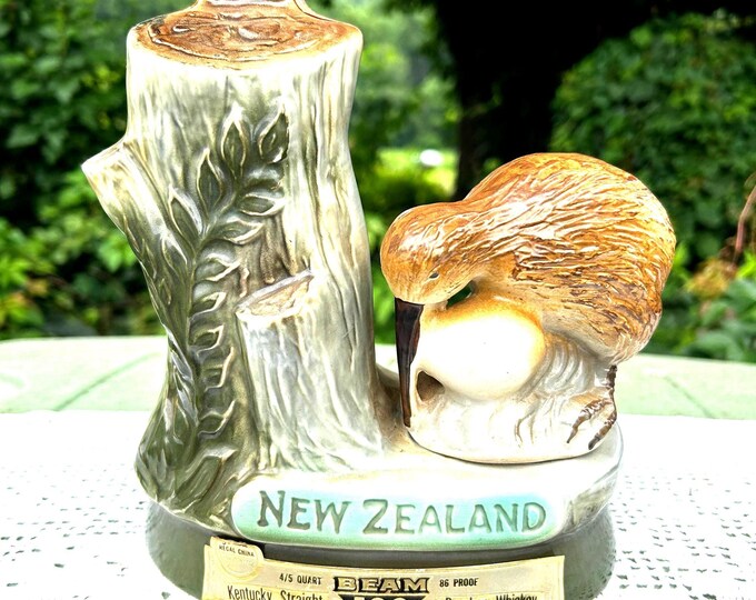 Vintage 1974 Jim Beam New Zealand Kiwi Bird Regal China Whiskey ...