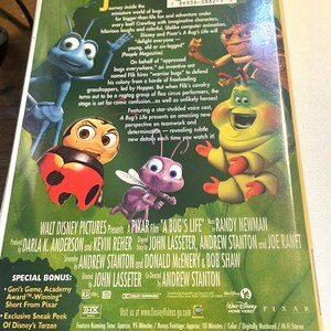 Disney's Pixar A Bug's Life VHS - Dot, Purple Bug Cover - Etsy
